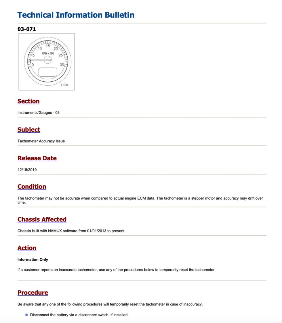 Technical Repair Documentation – Diesel Repair