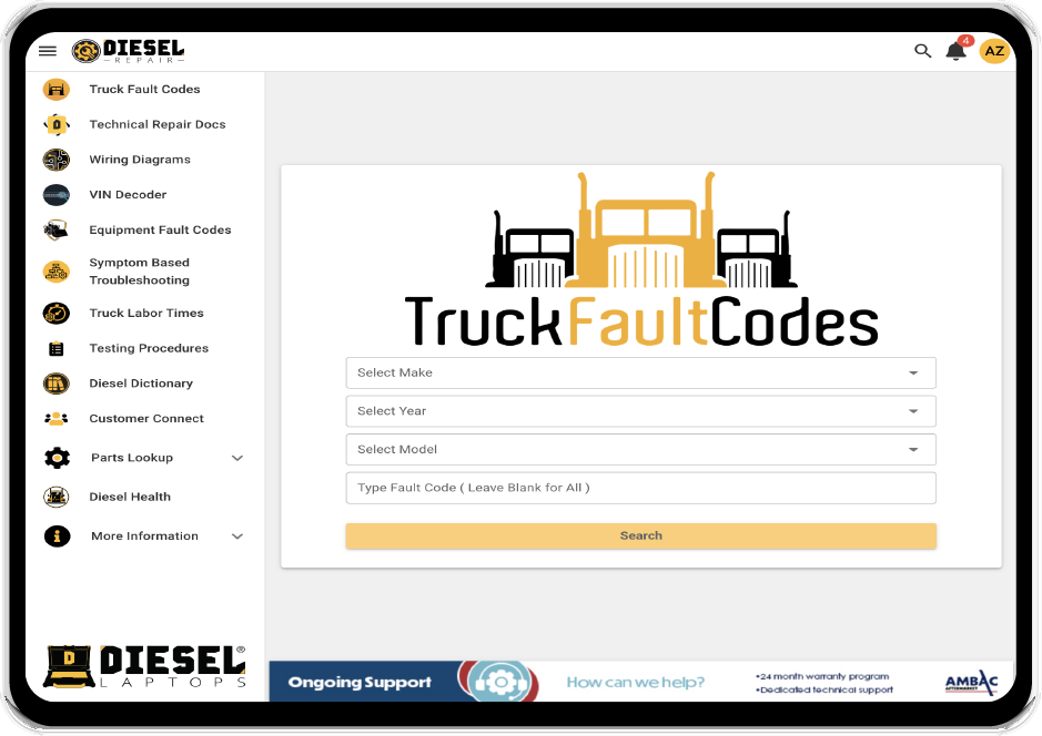 Truck Fault Codes Diesel Repair