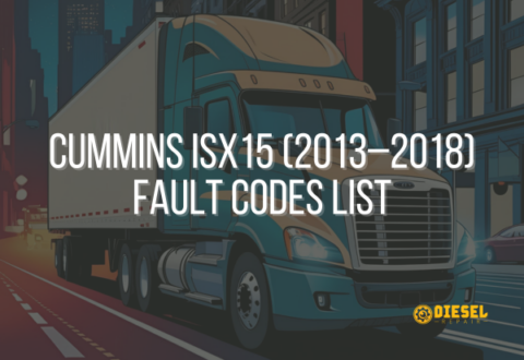 Cummins ISX15 (2013–2018) Fault Codes List – Diesel Repair