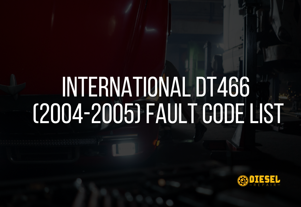 International DT466 (2004-2005) Fault Code List – Diesel Repair