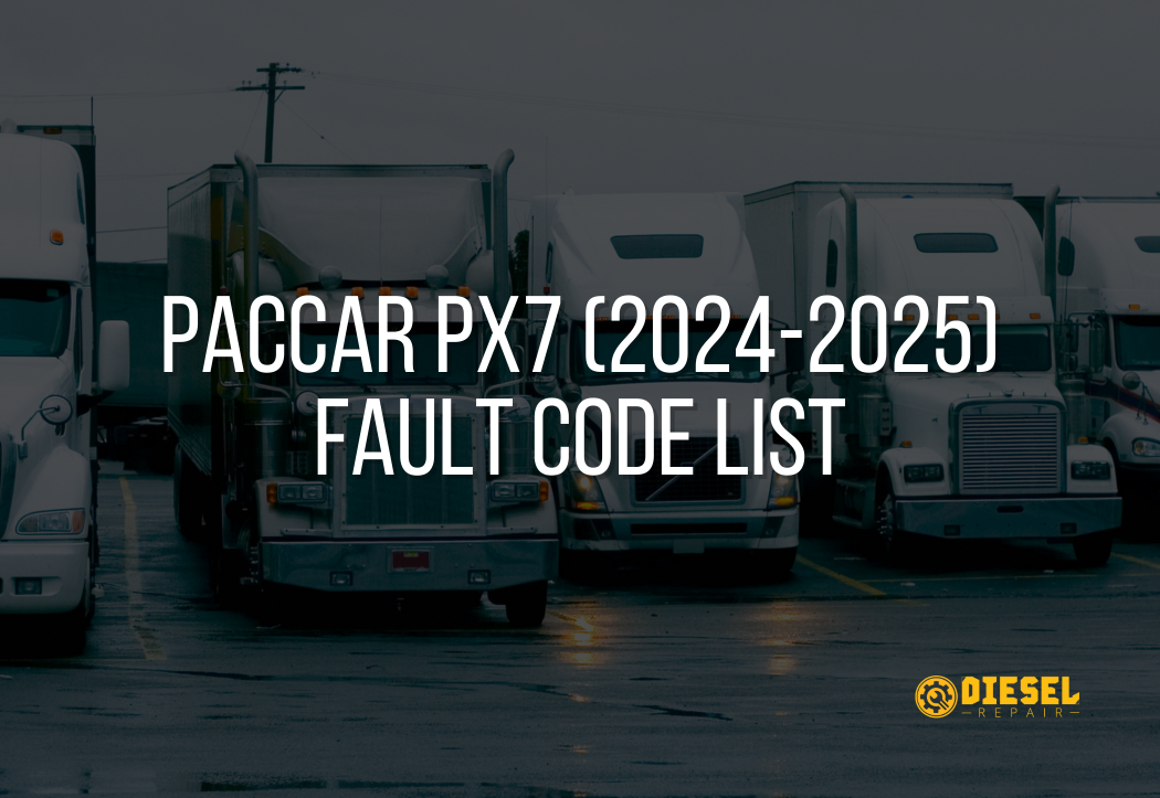 PACCAR PX7 (2024-2025) Fault Code List – Diesel Repair